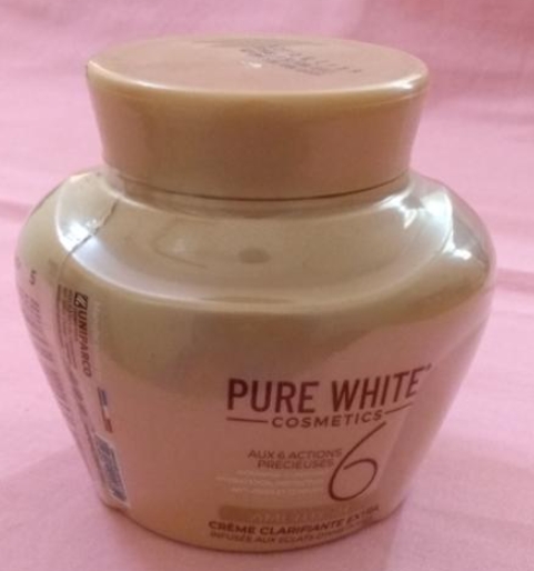 Crème PURE WHITE Rose Gold clarifiante extra Infusée aux éclats d ...