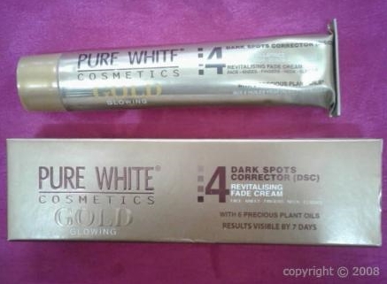 Tube crème PURE WHITE N° 4 CORRECTEUR DE TÂCHES – MYBEST
