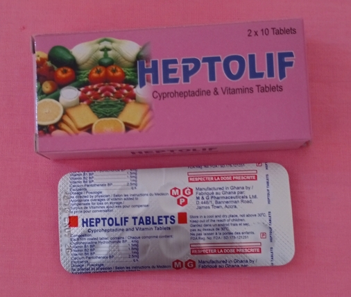 Comprimé HEPTOLIF cyproheptadine et vitamines – MYBEST