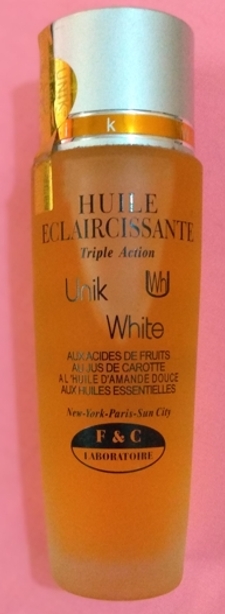 Huile éclaircissante UNIK WHITE triple action – MYBEST