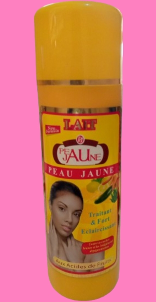 Lait PEAU JAUNE traitant et fort éclaircissant aux acides de fruits ...