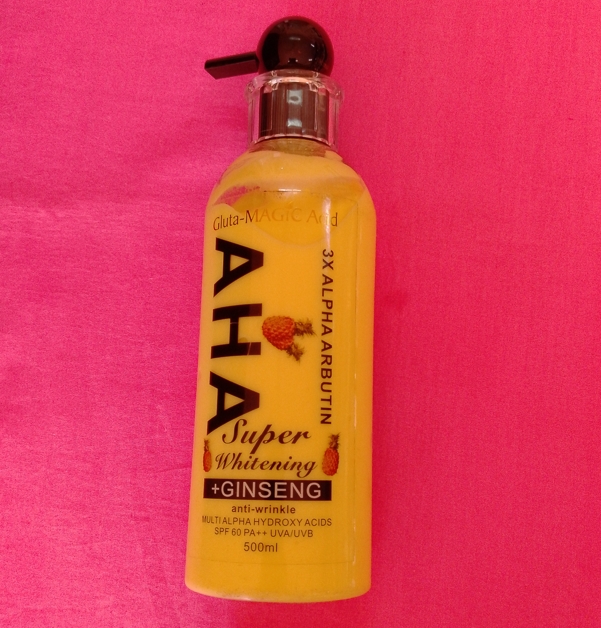 Lait GLUTA-MAGIC ACID 3X alpha arbutin AHA super blanchisant+ginseng ...