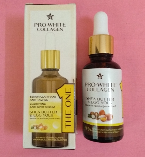 Sérum clarifiant anti-taches PRO-WHITE COLLAGEN au beurre de karité ...