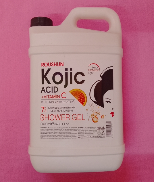 Gel douche ROUSHUN KOJIC ACID + vitamine C zero pigment light 7 jours ...